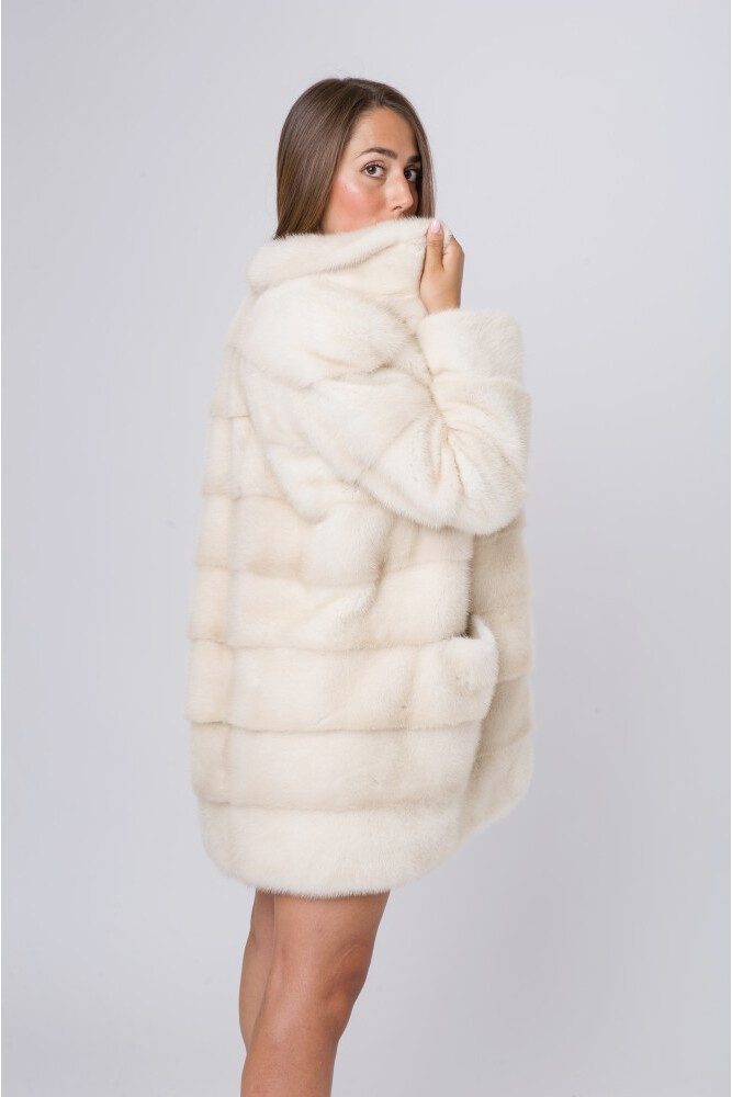 Scandinavian pearl mink fur - Serra Furrierie