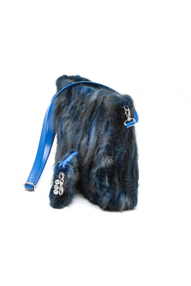 Sportina in pelliccia di visone nero - Pellicceria Serra